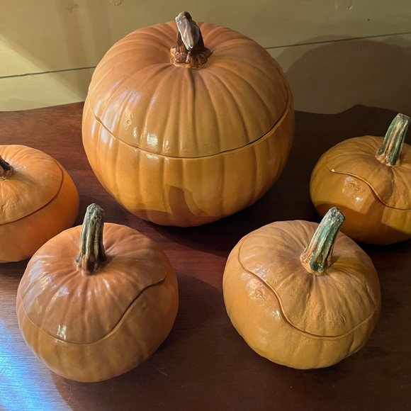 Vintage Barbara Eigen | Dining | Vintage 98s Signed Barbara Eigen Pottery Pumpkins | Poshmark